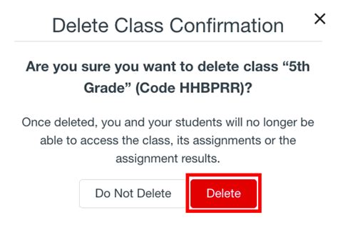 How Can I Delete A Class Readworks Support Center