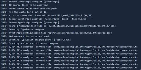 freeze in initial analysis after build in bitbucket pipeline