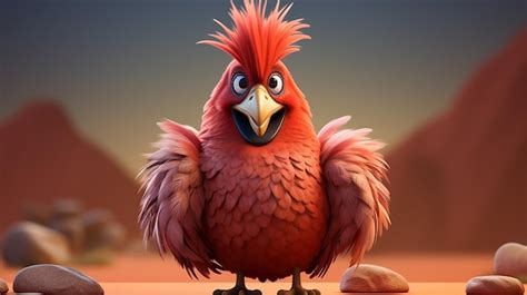 Premium Ai Image 3d Photo Of Cute Hen Design