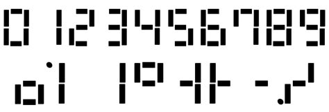 LED Digital Font FFonts Net