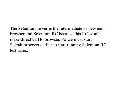 Ppt Why Selenium Server Not Required By Means Of Selenium Webdriver