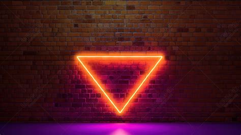 벽돌 벽 프레임의 3d 렌더링 네온 화살표 조명 빈 공간에 창의적인 터치 추가 빈 벽 배경 벽돌 벽 배경 네온 공간 배경 이미지 Hd 빈 벽 벽돌 벽 네온 공간