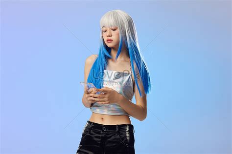 가상 화면을 조작하는 메타버스 뷰티 사진 무료 다운로드 Lovepik