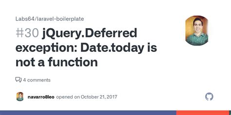Jquerydeferred Exception Datetoday Is Not A Function · Issue 30