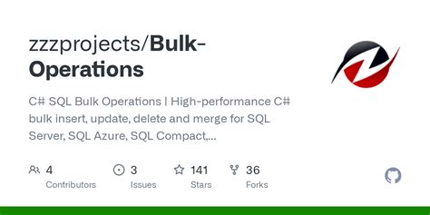 Github Zzzprojectsbulk Operations C Sql Bulk Operations High Performance C Bulk Insert