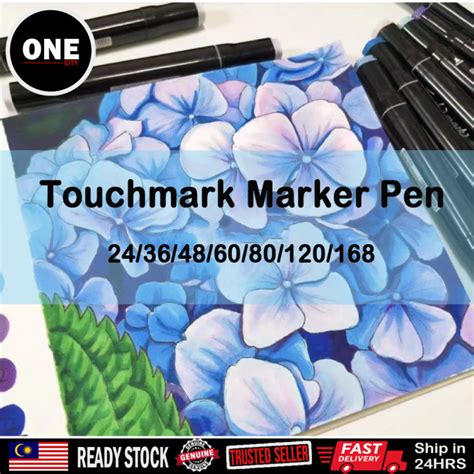 Touchmark Art 2436486080168 Markers Pen Warna Drawing Art Supplies Brush Set Twin Tip