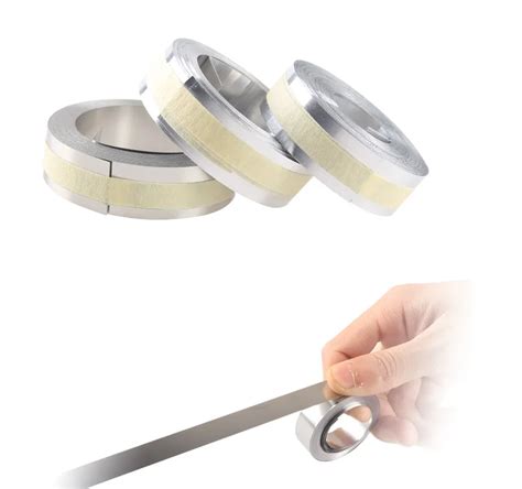 10pcs Of Dymo 32500 Non Adhesive Stainless Steel Embossing Tape 12mm X
