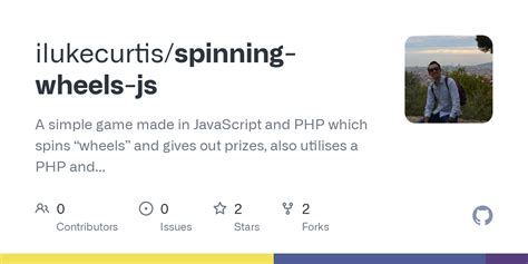 Github Ilukecurtis Spinning Wheels Js A Simple Game Made In Javascript And Php Which Spins