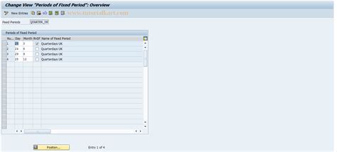 Recdfixperdate Sap Tcode Maintenance Periods Of Fixed Period
