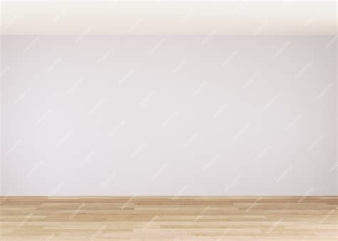 Empty Roon With Light Wall And Wooden Floor Premium Photo