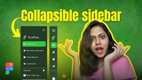 Design A Collapsible Sidebar With Me Figma Tutorial Youtube
