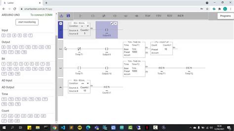 Programação Arduino Ladder web YouTube