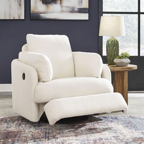 Ashley Modmax Swivel Glider Recliner In Oyster Oversize Recliner