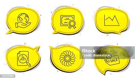 분석 그래프 판매 및 팬 엔진 아이콘 설정 선 차트 기호입니다 차트 보고서 쇼핑 태그 인공 호흡기 벡터 0명에 대한 스톡 벡터 아트 및 기타 이미지 Istock