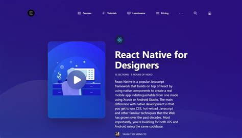 Top 10 Best React Native Courses For Beginners Designveloper