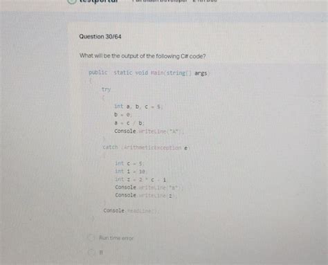 What Will Be The Output Of The Following C Code C Public Static Void
