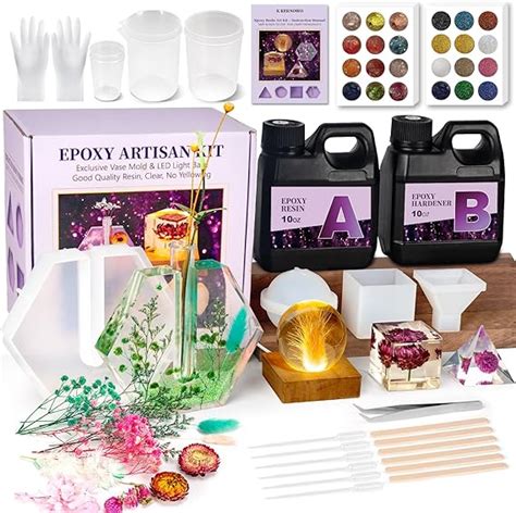 K Kernowo Epoxy Resin Kit With Light For Beginners Resin