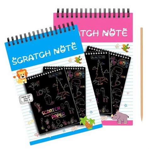 Paper Blue And Pink Rainbow Scratch Book At ₹ 12piece In Surat Id
