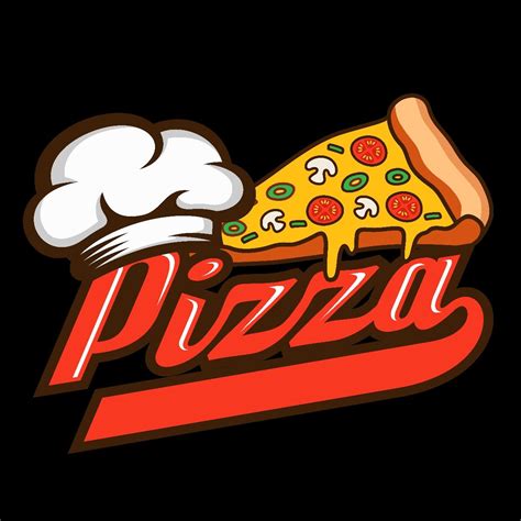 Vintage Pizza Logo With Chefs Hat