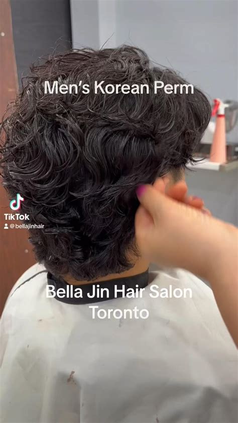 Mens Korean Perm Mens Wavy Perm Long Hair Perm Asian Hair Perm