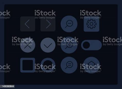Software Ui Elements Kit Stock Illustration Download Image Now Black Color Cancellation