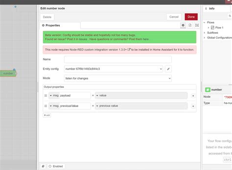 Node Red Configuration Custom Integration Needed But Already