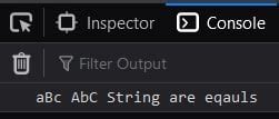 JavaScript String Equals Ignore Case Example Code