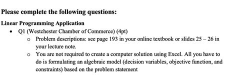 Solved Please Complete The Following Questions Linear Chegg