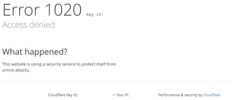 How To Get Around Error 1020 Access Denied Medium