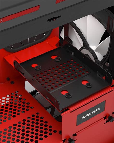 Phanteks Ph Es215psrd Enthoo Evolv Itx Black Red Steel Windowed Mini