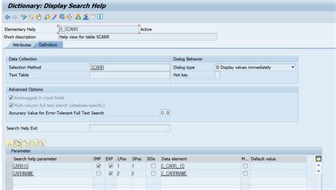 [sap abap] search help