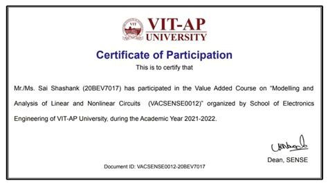 Sai Shashank On Linkedin Enhanced My Skills In Circuit Analysis With A Value Added Course On
