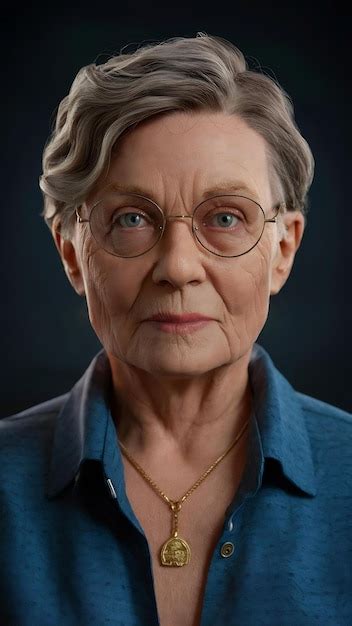 3d Rendering Of Elder Person Portrt Premium Ai Generated Image