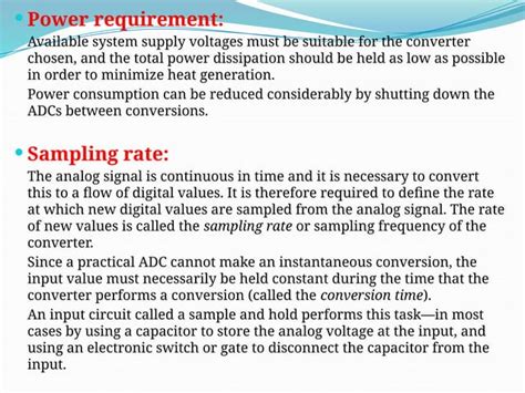 Analog To Digital Converter Specificationspptx