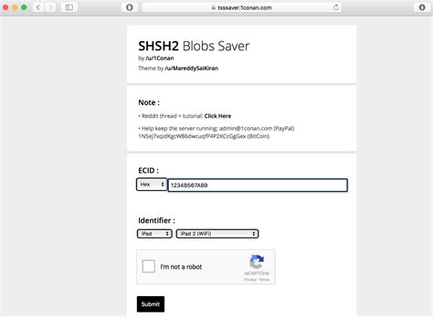 cómo guardar sus blobs shsh2 en línea con tss saver apple