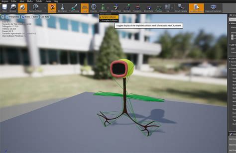 Unreal 4 How Can I Set My Non Convex Objects Collision To A More