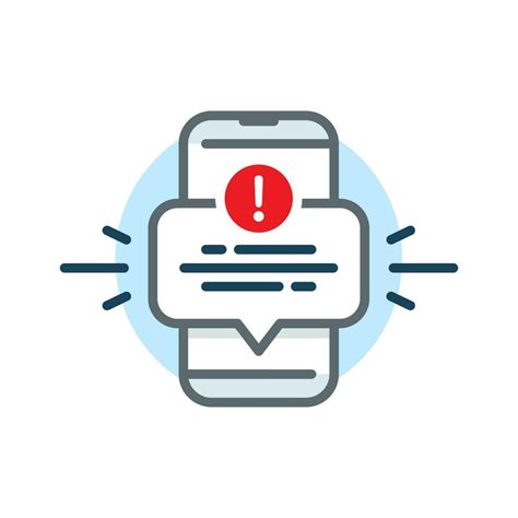 New Message Notification On Smartphone Screen Concept Illustration Flat Design Vector Eps10