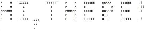 ASCII Fun Infinite Loop