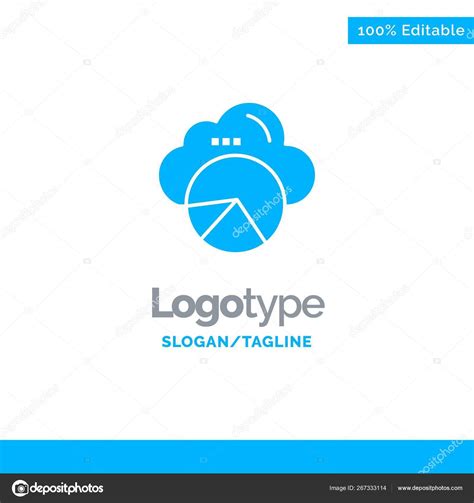 Reporting Cloud Data Science Cloud Science Blue Solid Logo Te Stock