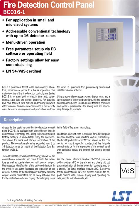 lst bc016 1 users manual datenblätter