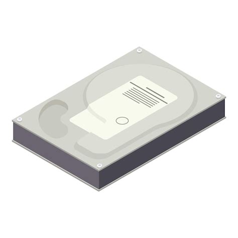 premium vector hard disk icon isometric of hard disk vector icon for