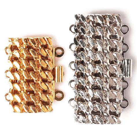 Premium Interlocked Box Push Clasp For Stunning Jewelry Potomac Beads