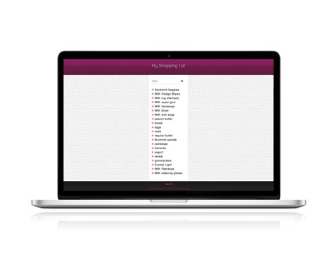 PHP MySQL Shopping List UX Design Development Behance