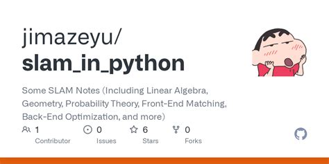 Github Jimazeyuslaminpython Some Slam Notes Including Linear Algebra Geometry