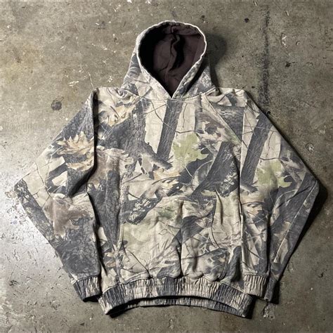 Essential Real Tree Camo Hoodie Size Large Depop