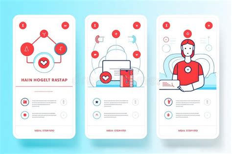 Health Care Ux Ui Application Generative Ai Stock Illustration