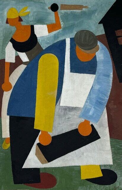 Vladimir Lebedev Workers Russian Constructivist 1920s Modern Social