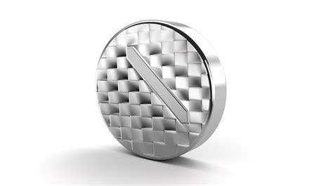 Plate Texture White Background Showcasing A Backslash Symbol In 3d