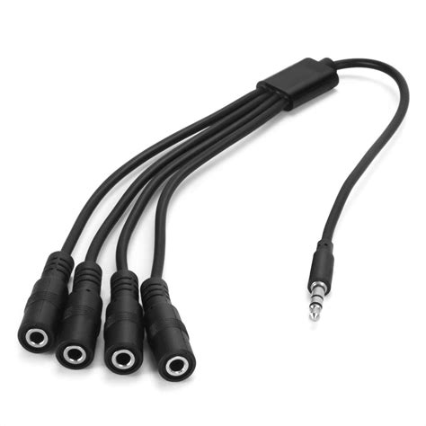 Onxe 35mm Headphone Splitter Cable 18 Inch Aux Stereo