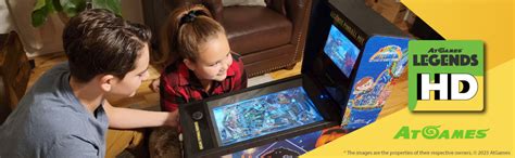 Amazon.com: Legends Pinball Micro, Arcade Machine Console, Classic Retro Video Games, 50 Built ...